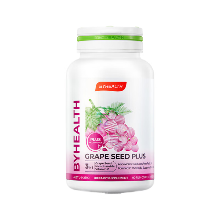 汤臣倍健（BYHEALTH）Byhealth汤臣倍健葡萄籽烟酰胺光盾片原花青素OPC 维C BYHEALTH葡萄籽烟酰胺片90粒【图片 价格 品牌 报价】-京东
