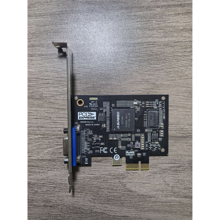 英伟达原装ASPEED AST2400 PCIE X1 低功耗 2U 亮机卡 显卡 X79/X99 绝配 低档片款 16MB【图片 价格 品牌 ...