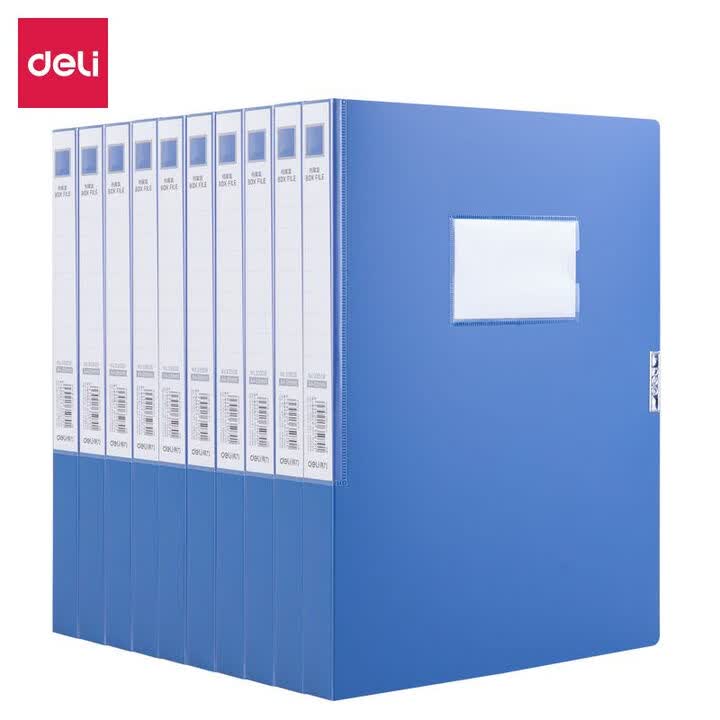 得力（deli）【10只装】得力25/35/55/75mm档案盒文件盒资料收纳盒办公文具 25mm宽【10个】 蓝色【图片 价格 品牌 报价】-京东