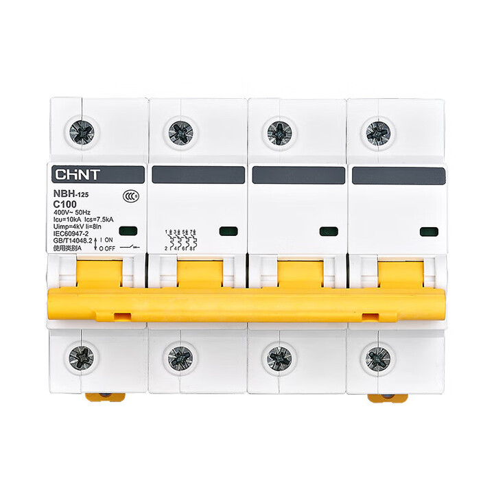 【NBH-125 4P C100A】正泰（CHNT） 微型断路器 NBH-125 4P C100A 400V-50HZ 125 100 4 ...
