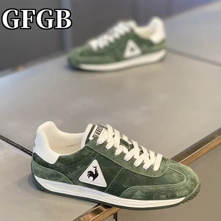 GFGB品牌男鞋2025秋冬季新款阿甘鞋男士百搭反绒皮面休闲运动鞋子男 绿色 【高端男鞋】 42 【皮鞋码】【图片 价格 品牌 报价】-京东