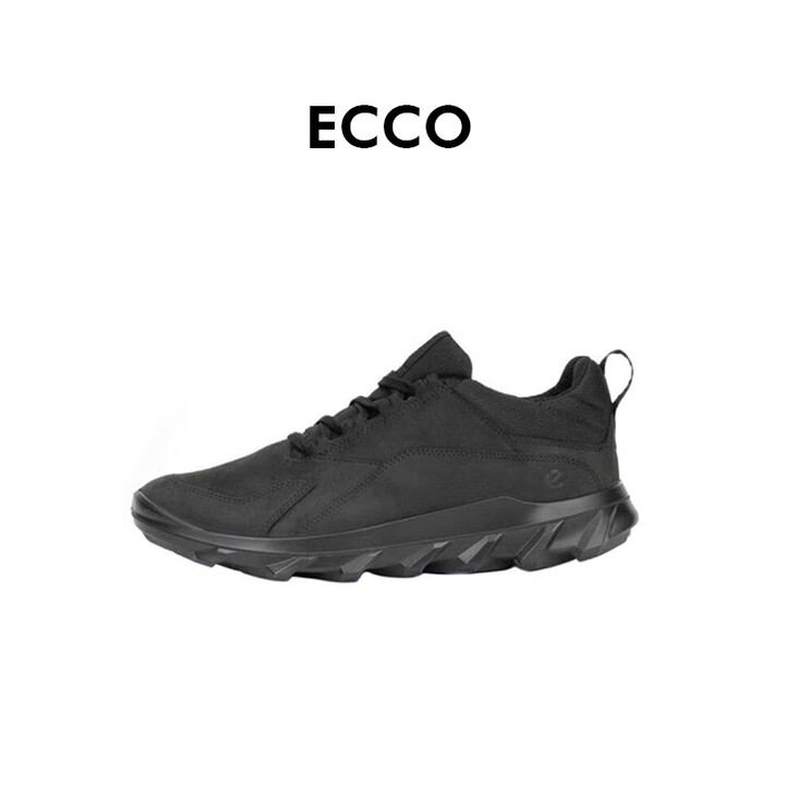 爱步（ECCO） ECCO爱步男士牛皮轻盈舒适运动户外缓震运动休闲跑鞋82031402001 黑色82031402001 41【图片 价格 ...