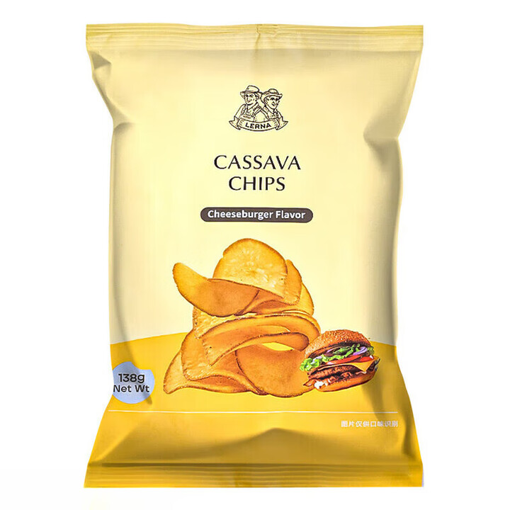 Cassava chips印尼LERNA莱纳木薯片黑胡椒膨化食品138g 烧烤味bla 奶酪汉堡味138g*1包【图片 价格 品牌 报价】-京东