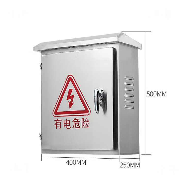 弱电箱支架室外不锈钢配电箱立柱304防水控制开关落地电箱支架充电箱挂墙箱 500*400*250【图片 价格 品牌 报价】-京东