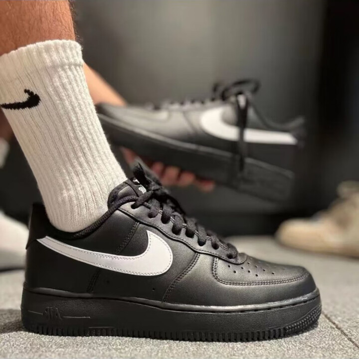 耐克（NIKE）男女同款板鞋25秋冬Air Force 1舒适百搭防滑耐磨时尚FZ0627-010 FZ0627-010/黑白 44【图片 ...
