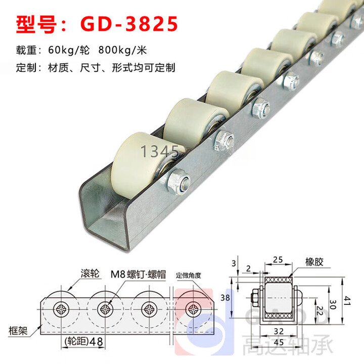 重型金属流利条钢板福来轮滚轮条轴承货架挡边不锈钢滑轨CRON QJA 38*25 流利条/1米【图片 价格 品牌 报价】-京东