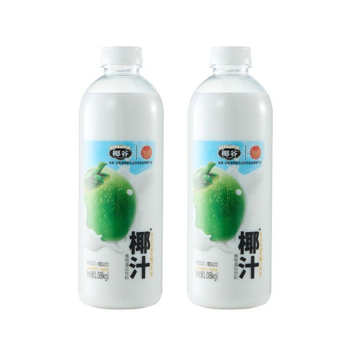 椰谷（YEGU）椰谷鲜椰汁108kg2瓶节日椰子汁果汁早餐椰奶植物蛋白饮料大瓶装 大瓶1点08kg*2瓶每瓶大于1L【图片 价格 品牌 报价】-京东