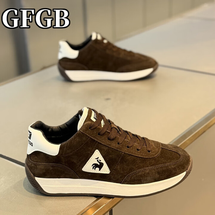 GFGB品牌轻奢男鞋2026春季新款软底舒适阿甘鞋百搭休闲鞋子男运动鞋 棕色 【高端男鞋】 42 【皮鞋码】【图片 价格 品牌 报价】-京东