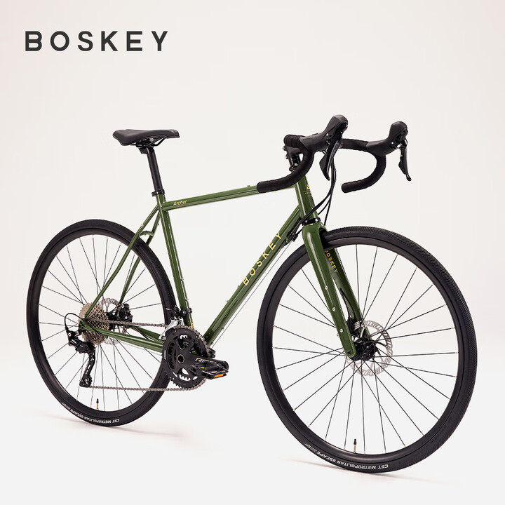 不死骑（BOSKEY） ARCHER 钢架砾石公路车 Gravel瓜车 桶轴油碟自行车 丛林绿 — M码【图片 价格 品牌 报价】-京东
