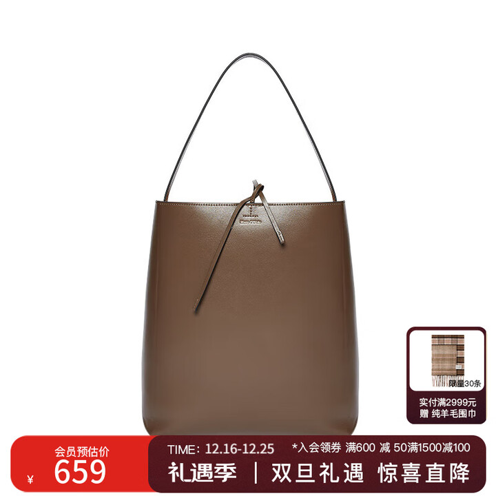 Marc O'Polo【意大利设计】MOP新款经典头层牛皮革女单肩手提包托特包大包 棕褐色790【图片 价格 品牌 报价】-京东