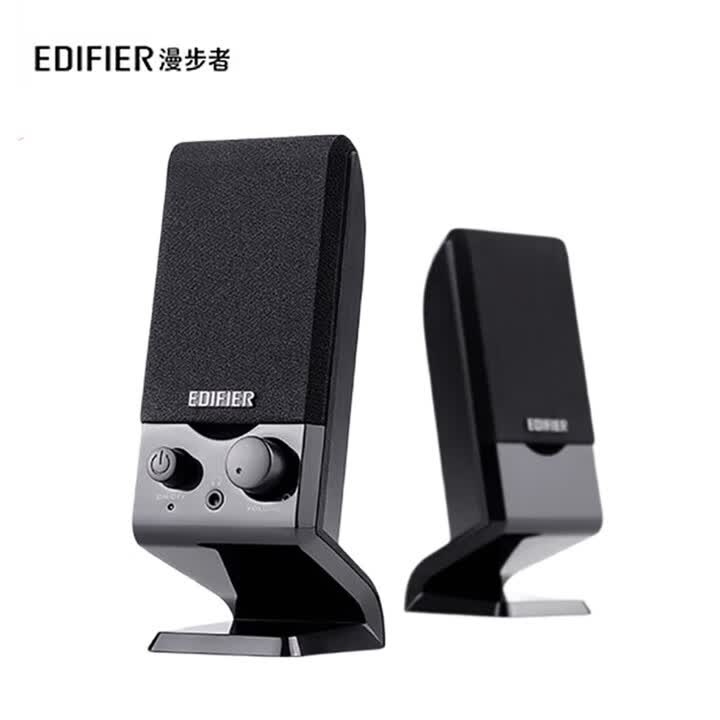 【漫步者（EDIFIER）R10U】漫步者（EDIFIER）R10U 2.0声道电脑音响音箱 台式机笔记本桌面音响 黑色【行情 报价 价格 ...