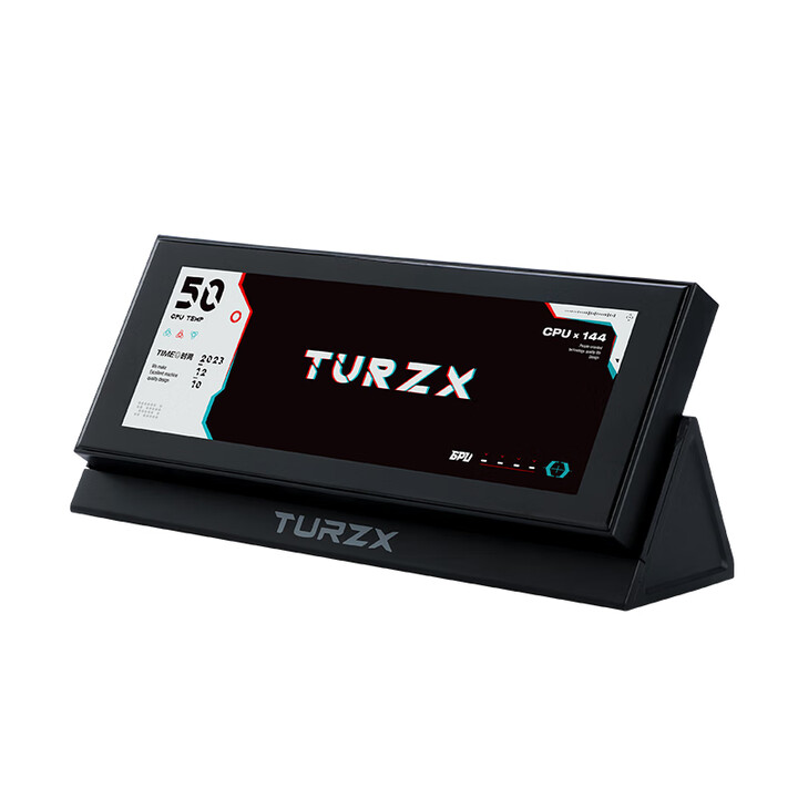 TURZX图灵智显4.6英寸显卡副屏机箱全视角屏幕电脑状态监控免装AIDA64 4.6英寸黑色【标配】【图片 价格 品牌 报价】-京东