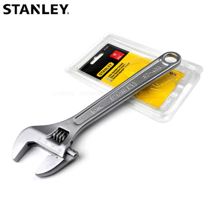 史丹利（STANLEY）87-433-1-23活动扳手10寸250mm带刻度万能活络 活动扳手10寸【图片 价格 品牌 报价】-京东