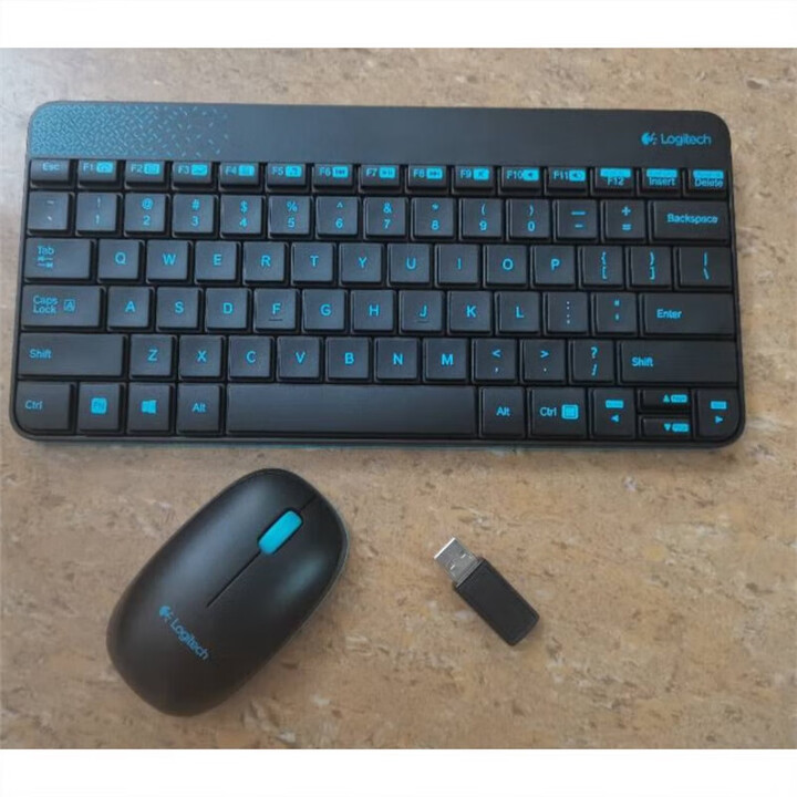 logitech 罗技罗技原罗技K240无线键盘 M212无线鼠标 MK240无线键鼠标 全新散装K240键盘+M212鼠标+接 单独接收器 ...