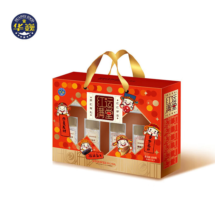 华巍（HUAWEI FOOD）1250g 红运满堂 纯坚果 （6罐装）【图片 价格 品牌 报价】-京东