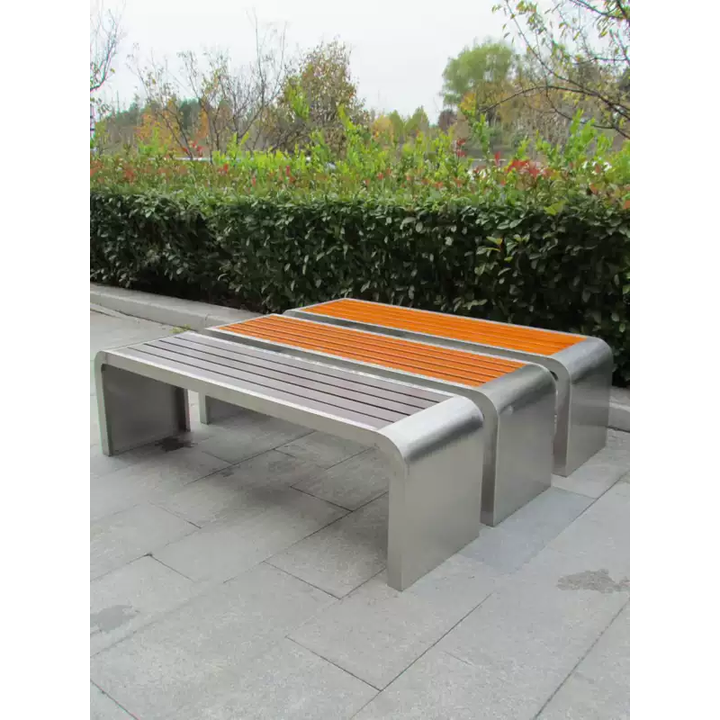 语森忆不锈钢公园椅户外长椅长凳庭院小区长条椅木等候休闲座椅木塑防腐 配防腐木或塑木 坐面可选材质【图片 价格 品牌 报价】-京东