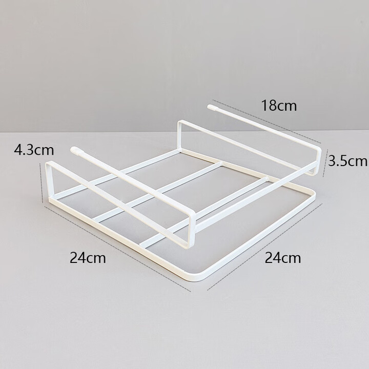 诗迦努笔记本电脑支架铁艺悬空桌下挂篮苹果收纳神器 笔记本收纳架-白色_铁艺【图片 价格 品牌 报价】-京东