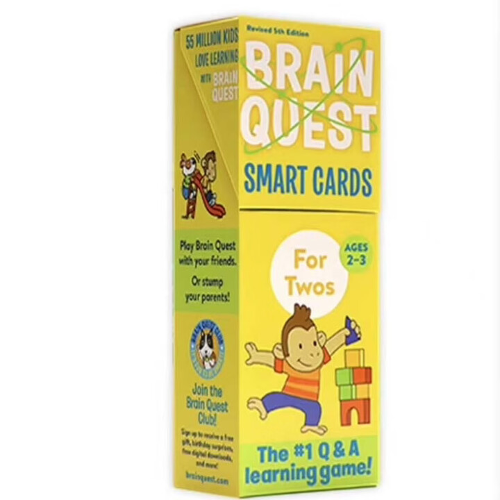 《新版 Brain Quest 2-3岁美国学前小学全科练习 获奖书 大脑任务智力开发卡片书 Brain Quest Smart Cards ...