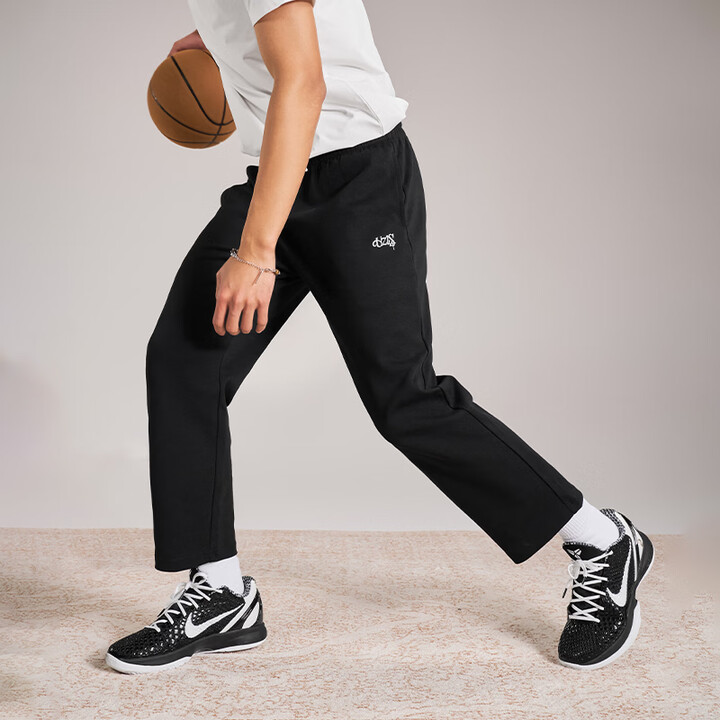 有志者（UZIS）美式休闲运动长裤男秋季新款篮球训练直筒九分裤子[节拍] 黑色 S【图片 价格 品牌 报价】-京东