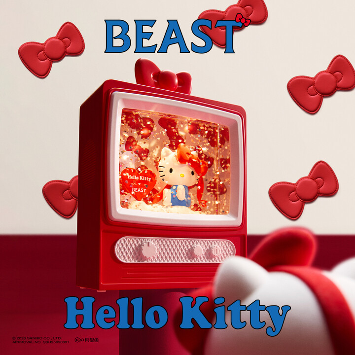 【野兽派Hello Kitty × BEAST 电视机水晶球（经典色）】野兽派（THE BEAST）Hello Kitty × BEAST ...