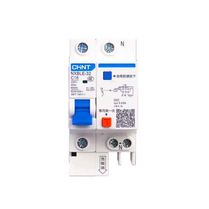 【正泰NXBLE-32 2P C16 30mA 6kA】正泰（CHNT）漏电微型断路器 NXBLE-32 2P C16 30mA 6kA ...