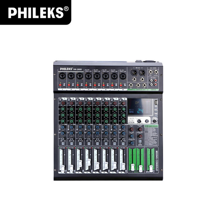 PHILEKS飞利克斯专业会议室演出带编组可上机柜调音台HK-2608/HK-2612/HK-2616 HK-2608【图片 价格 品牌 报价】-京东