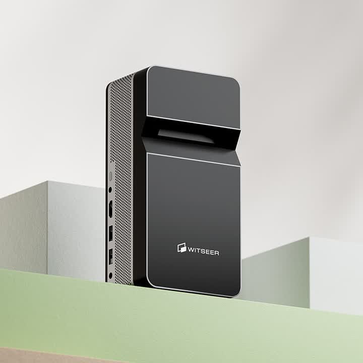 【慧示 P9 pro】慧示(WITSEER) P9 pro 超短焦投影仪 4+64GB 1080P高亮自动对焦自动梯形校正 黑色【行情 报价 ...