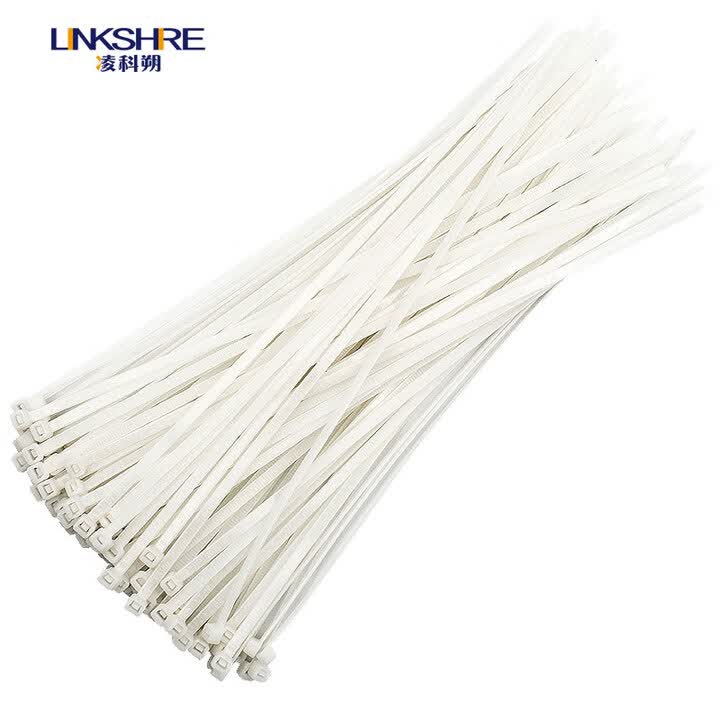 【凌科朔LKS-NL9840】凌科朔（LINKSHIRE）自锁式尼龙扎带 理线带 扎线 10*400国标 8.8mm宽 100条 固定塑料扣束 ...