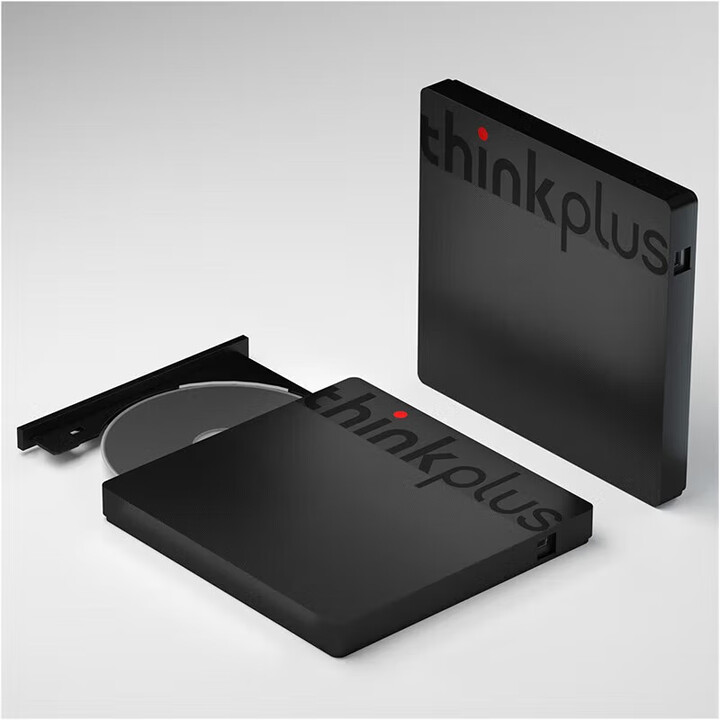 【联想Lenovo】联想ThinkPlus TX802 尊享版轻薄USB外置刻录光驱 光盘刻录机 24倍速 高速移动光驱USB+Type-C双 ...