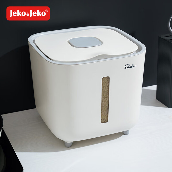 【JEKO&JEKOSWR-2683bai】JEKO&JEKO米桶家用防虫防潮密封米箱米缸面粉桶大米收纳盒密封罐杂粮桶【行情 报价 价格 评测】-京东