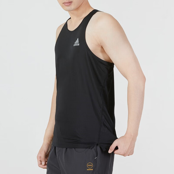 阿迪达斯 （adidas） 男装背心夏季新款运动服跑步休闲篮球训练快干透气无袖T恤 HB7457 L【图片 价格 品牌 报价】-京东