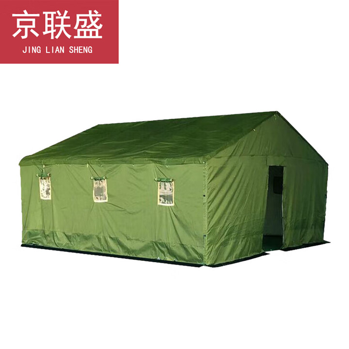 【京联盛CCJD-3727】京联盛防寒棉三层帆布帐篷 工程施工 加粗管加高圆管地梁涂层帆布5*6m【行情 报价 价格 评测】-京东