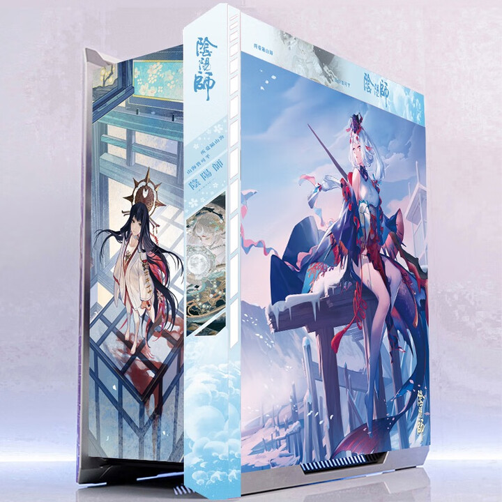 华硕 ROG机箱电脑灯板太阳神601散热水冷台式机吹雪原神猫羽雫等二次元动漫白色主题定制 白色太阳神机箱-阴阳师主题+灯板套【图片 价格 品牌 ...