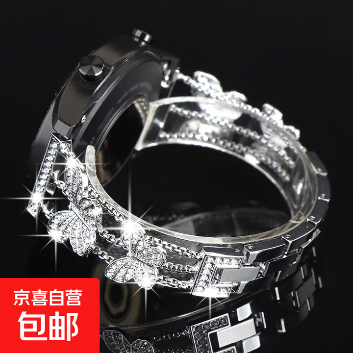 22mm女生蝴蝶闪亮表带合适华为GT 5/4/3/2/2e小米系列手表S4/3/3pro/2/2Pro/1/1Pro Color/Color ...
