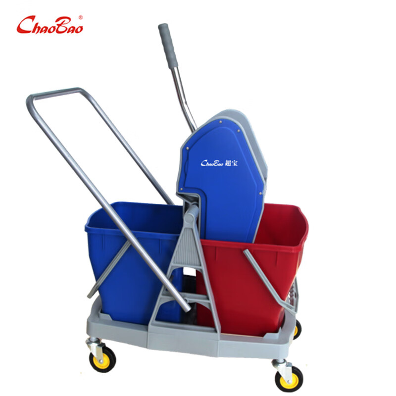 超宝（CHAOBAO）多功能多用途清洁车手推车杂物车 B-045 清洁榨水车-融创集采商城