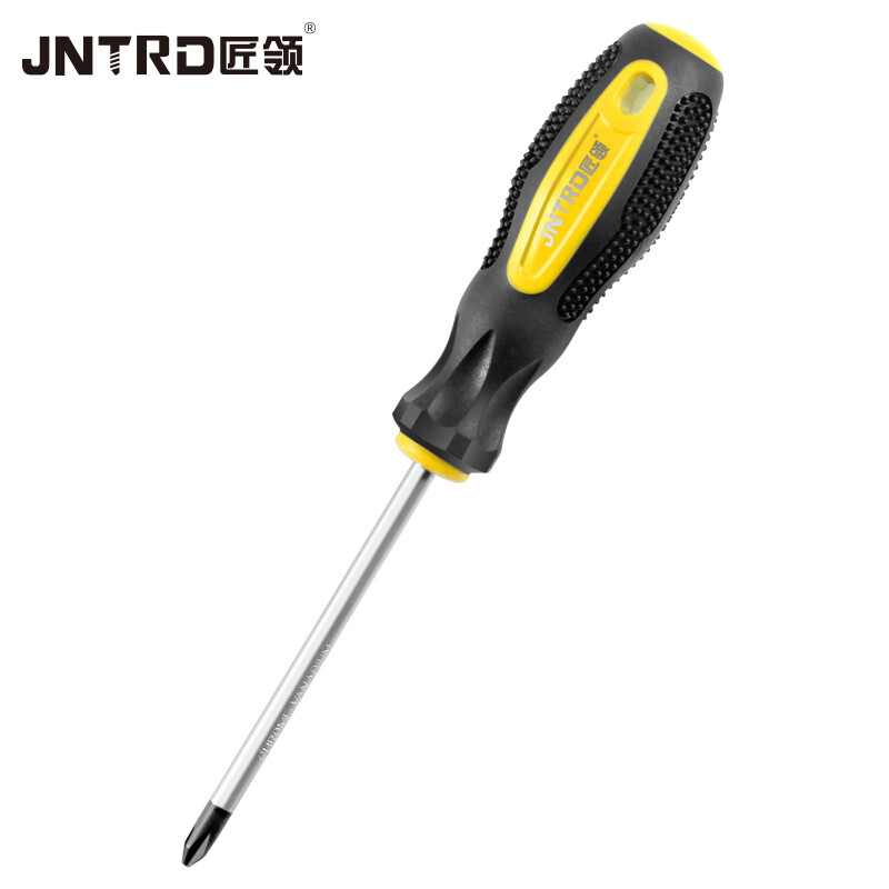 匠领 JNTRD 螺丝刀大号十字6*100mm 铬钒钢防滑带强磁性加长螺丝批 起子改锥 JD5-B211-融创集采商城