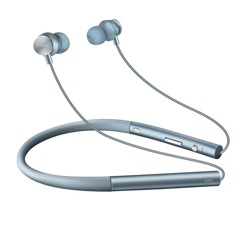 声籁（Salar）S19 无线蓝牙耳机 挂脖入耳式 蓝色-融创集采商城