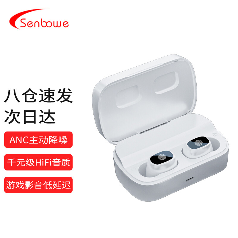 SENBOWE真无线蓝牙耳机 入耳式高清镜面数显 运动跑步入耳式 迷你隐形触控通用苹果华为oppo小米-融创集采商城