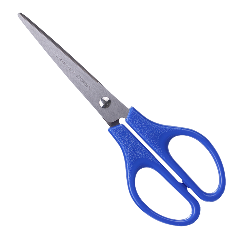 齐心(Comix)剪刀/剪子工具 170mm 蓝 EB201-融创集采商城