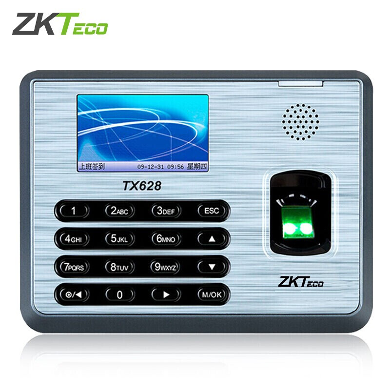 ZKTeco/中控智慧 TX628 彩屏网络型指纹考勤机打卡机 指纹打卡机上下班签到-融创集采商城