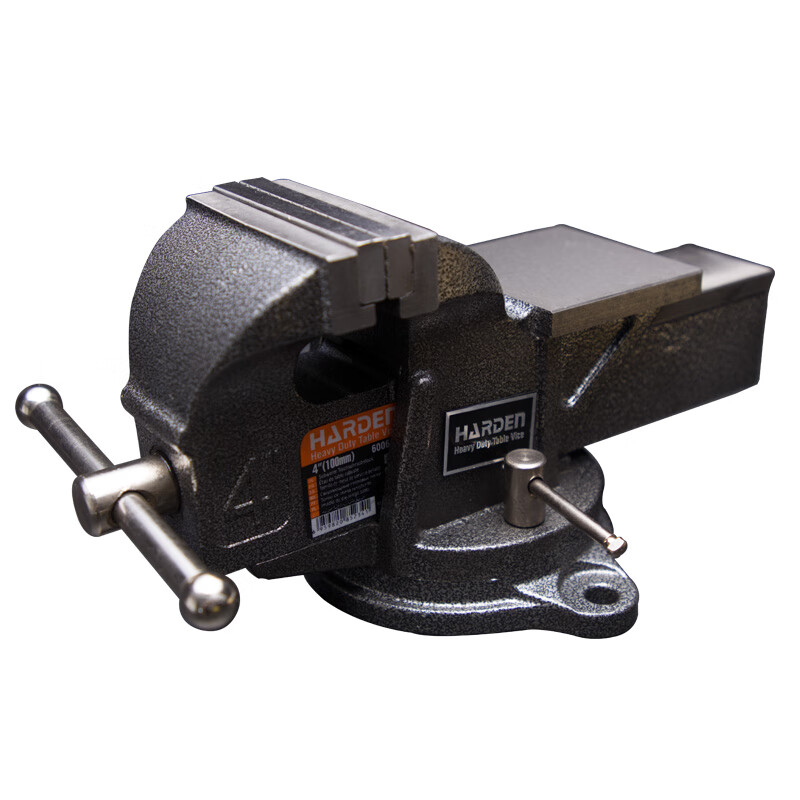 汉顿（Harden）重型台虎钳精密多功能工作台虎桌钳平口木工家用老虎台钳4寸600609-融创集采商城
