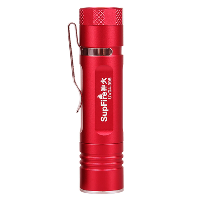 神火(supfire)UV04 可变焦荧光剂检测笔 395nm紫光测试手电筒 紫光灯 化妆品面膜验钞紫外线灯_神火（supfire）