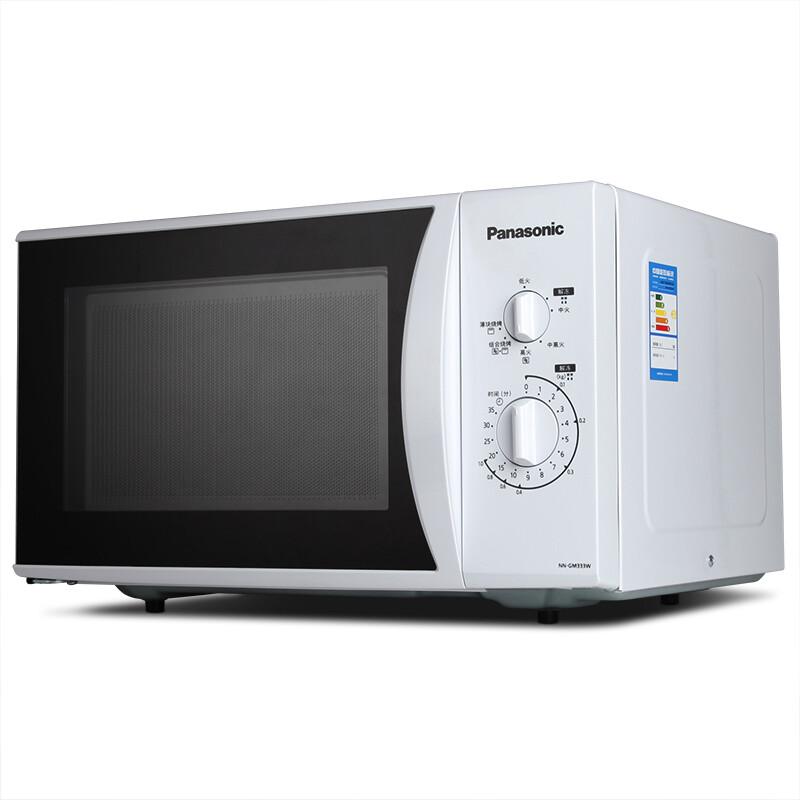 松下（Panasonic）NN-GM333W 23升 微烤一体式家用微波炉 360°转盘式加热 五档火力旋钮操作精准控温_松下（Panasonic）